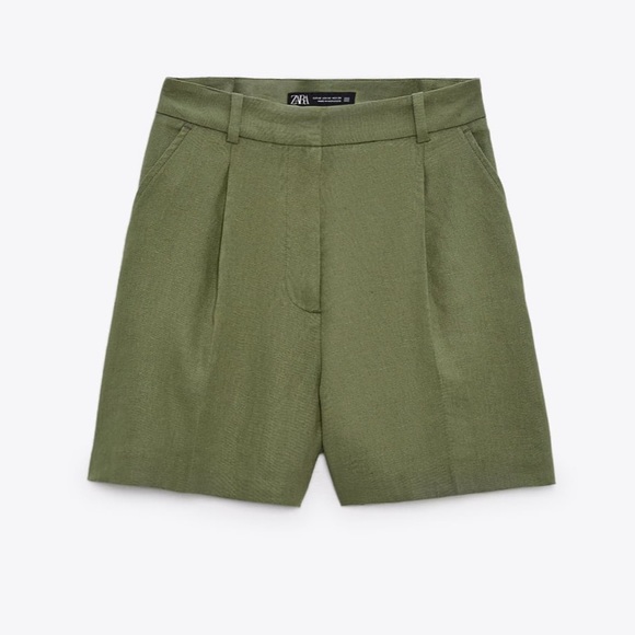Zara | Shorts | Zara High Rise Linen Blend Shorts | Poshmark